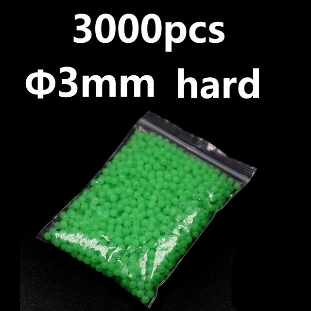 3000шт. Зеленые шарики 3 мм, hard