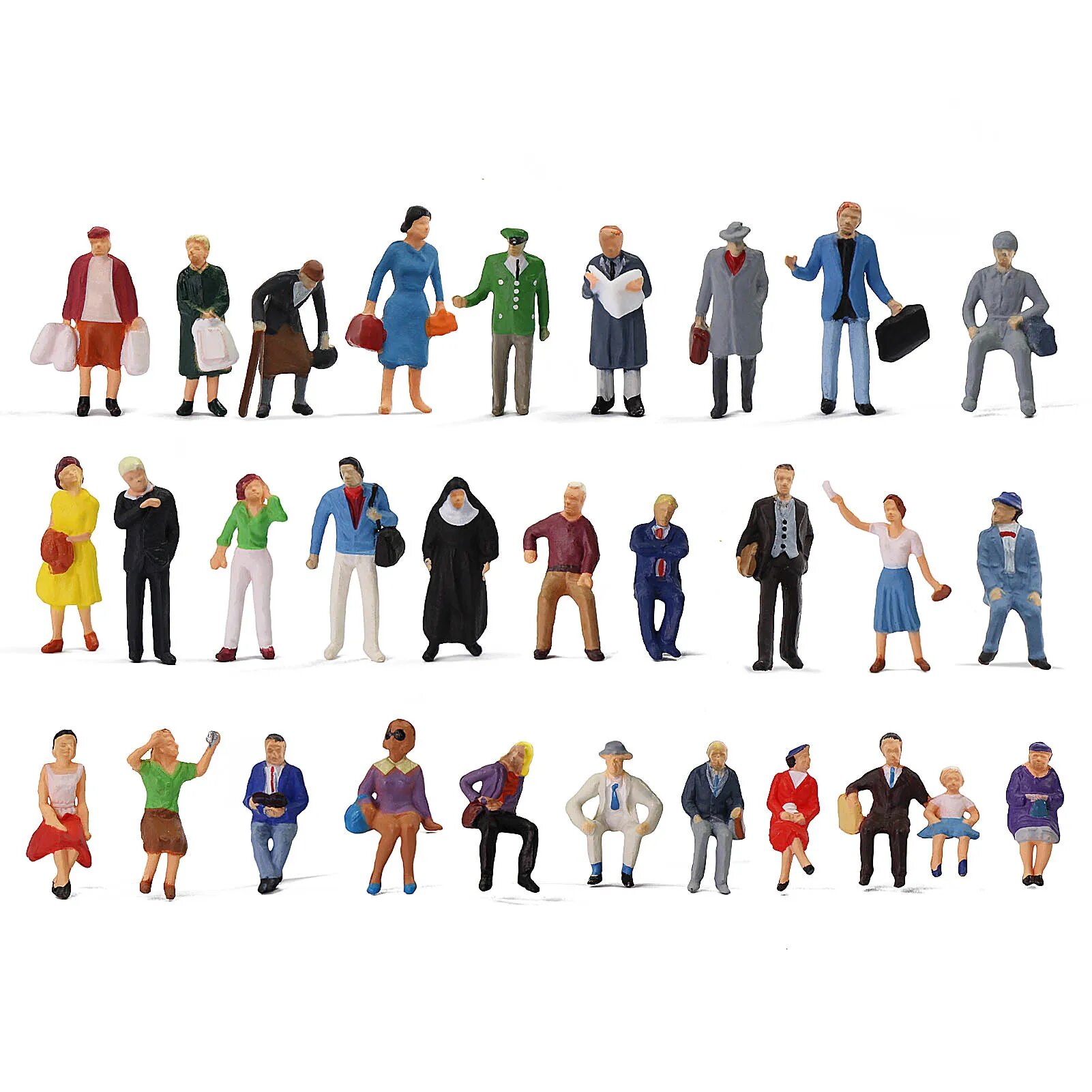 Evemodel Фигурки пассажиров 1:87 30 шт.
