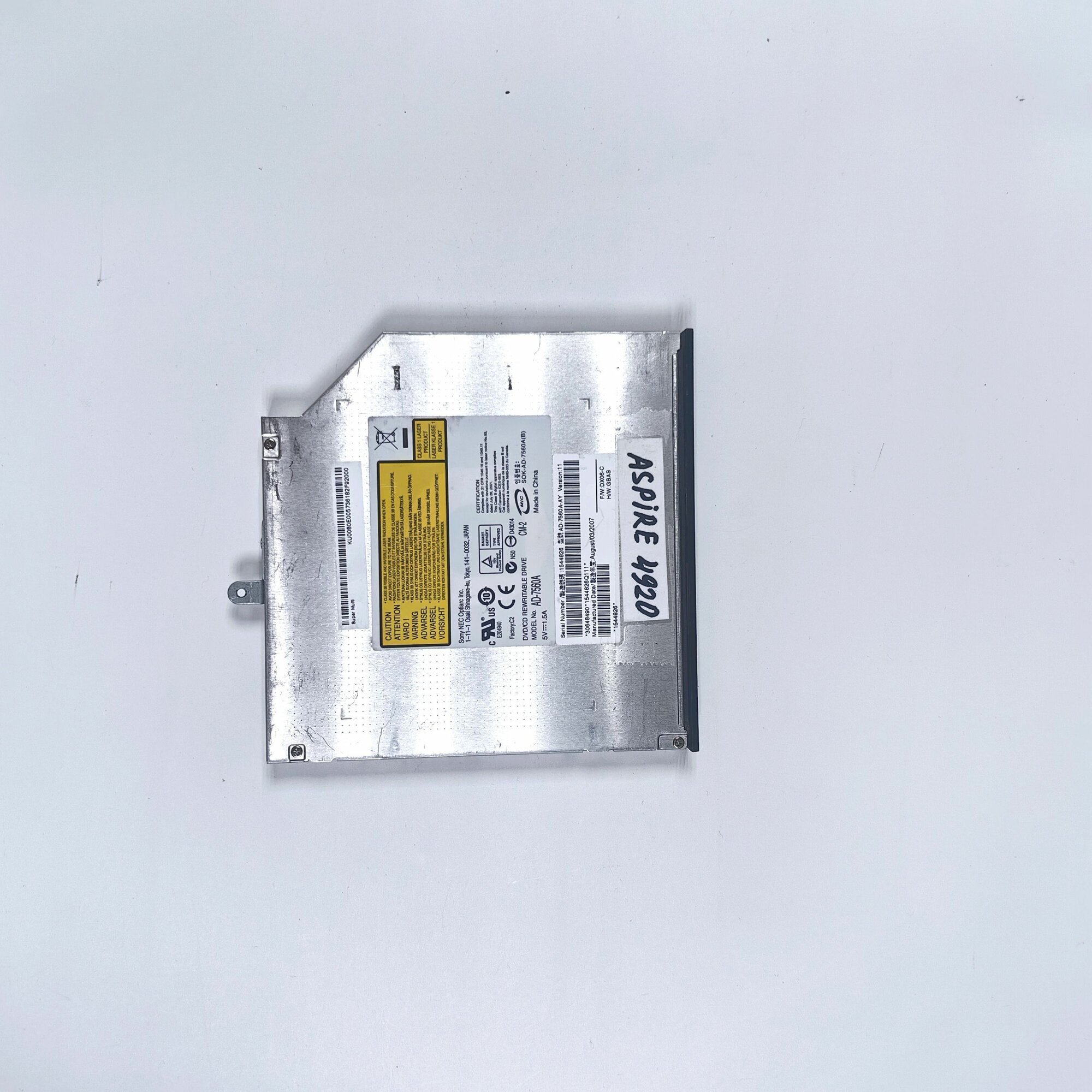 DVD привод с панелью ноутбука Acer Aspire 4920G AD-7560A