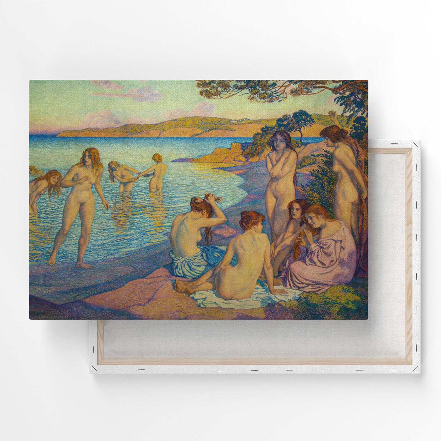 Картина на холсте, репродукция / Тео ван Рейссельберге - Время для загара. Фрагмент / Размер 40 x 53 см