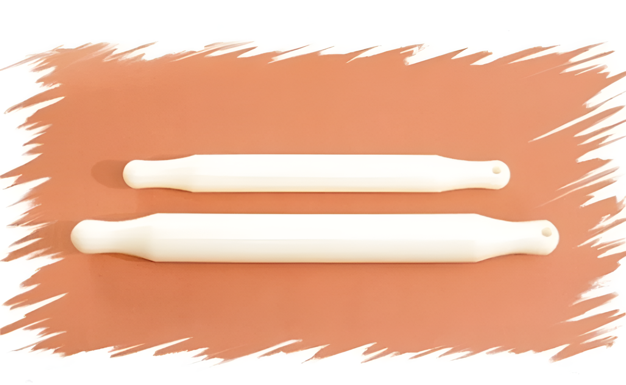 Скалка полиэтиленовая длина 50 см. диаметр 5 см, цвет белый GI.METAL