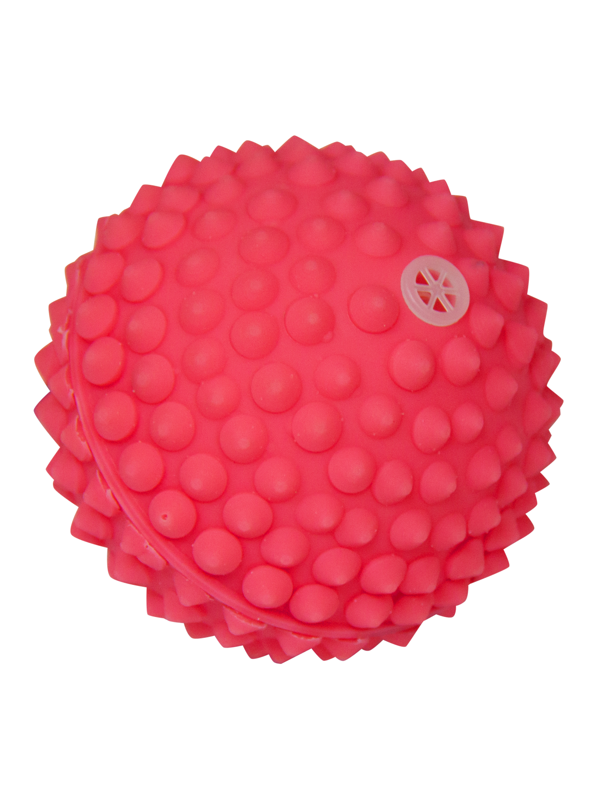 Игрушка зооник Мяч №2 игольчатый с пищалкой, цвет в ассортименте для собак (6 см)