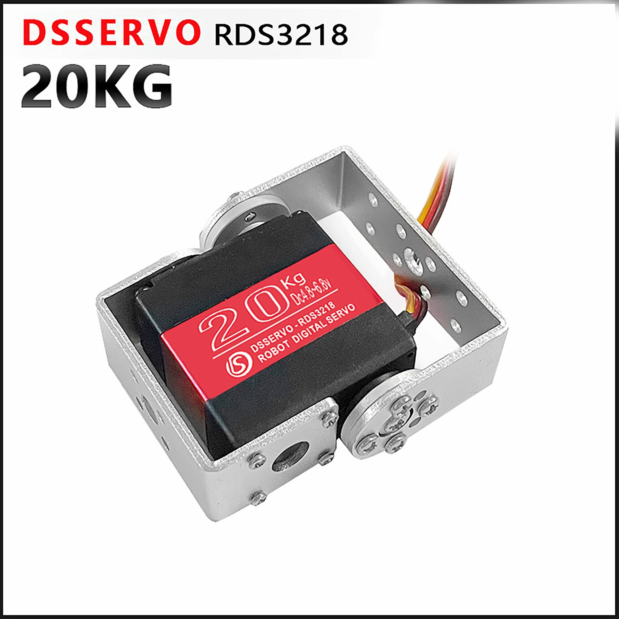 Двухкоординатный роботизированный сервопривод DsservoRDS3218, роботизированная рука с высоким крутящим моментом, металлический цифровой сервопривод