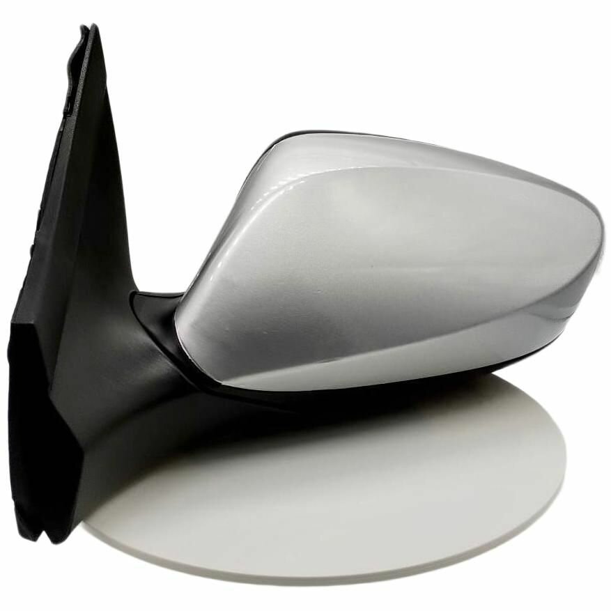 Hyundai Solaris серебристое(RHM) левое 5-контактное зеркало электрическое с подогревом в цвет кузова на автомобиль