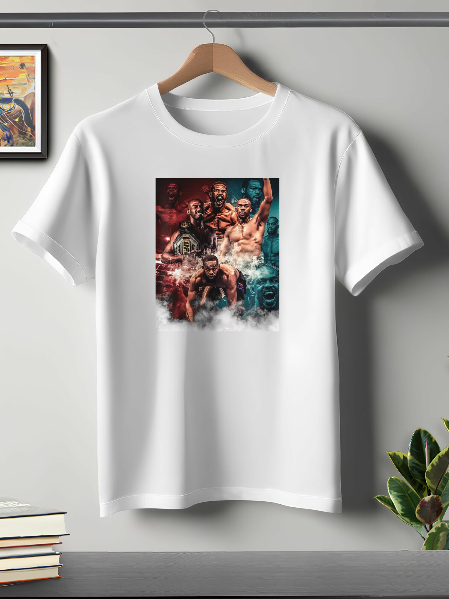 Футболка ONEQ унисекс 50-52 (XL) размер с принтом Джон Джонс, белая