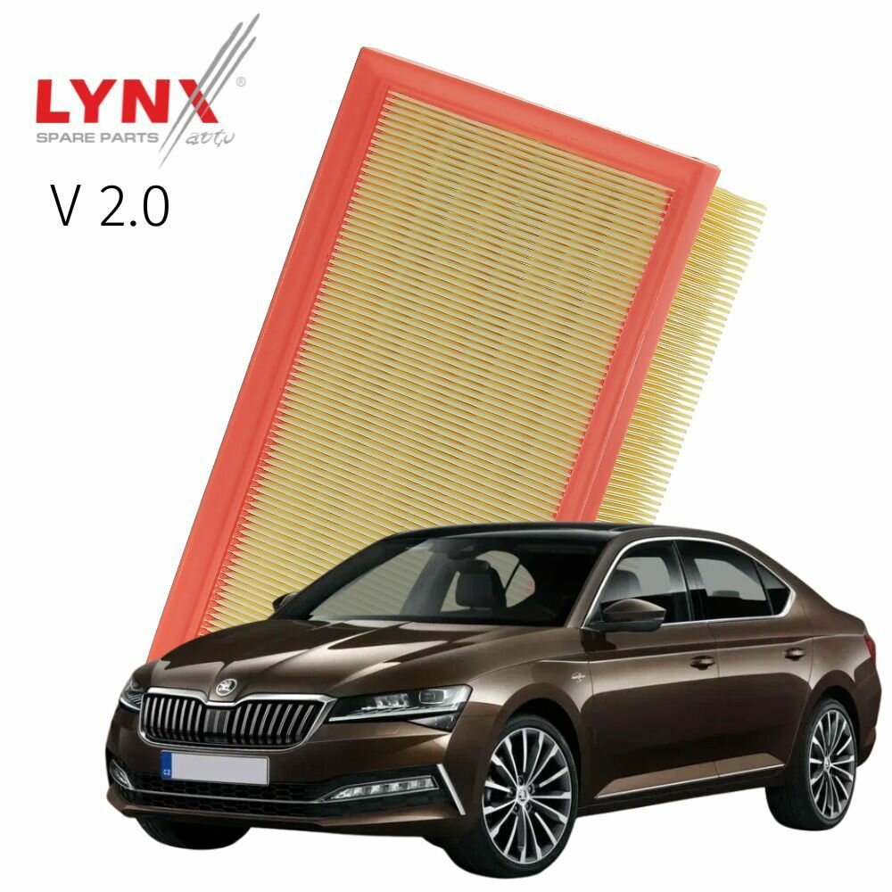 Фильтр воздушный Skoda Superb (3) / Шкода Суперб 2019 2020 2021 2022 V2.0 CZPB / 1шт LYNXauto