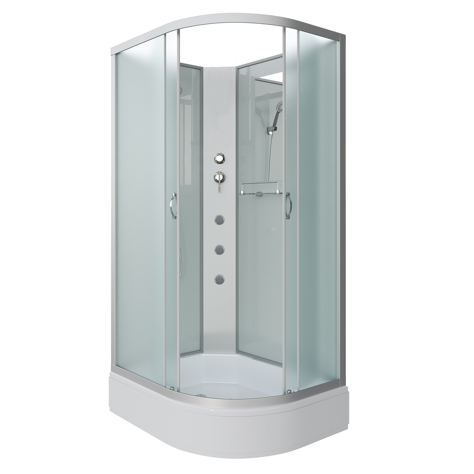 Душевая кабина Niagara Classic NG-33194-14LBKG (110х90х200) средний поддон(26см), стекло матовое,4 места