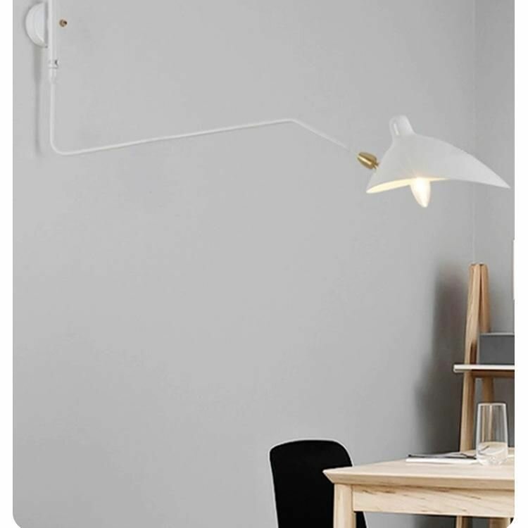 Светильник настенный“Oliver Light”, двусторонний, крепление в комплекте, Длина 1200 мм，одна голова，матовый белый