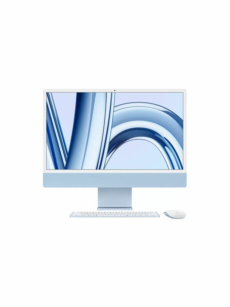 Моноблок Apple iMac 24, M3, 8+8 core, 8 GB / 256 GB SSD, blue