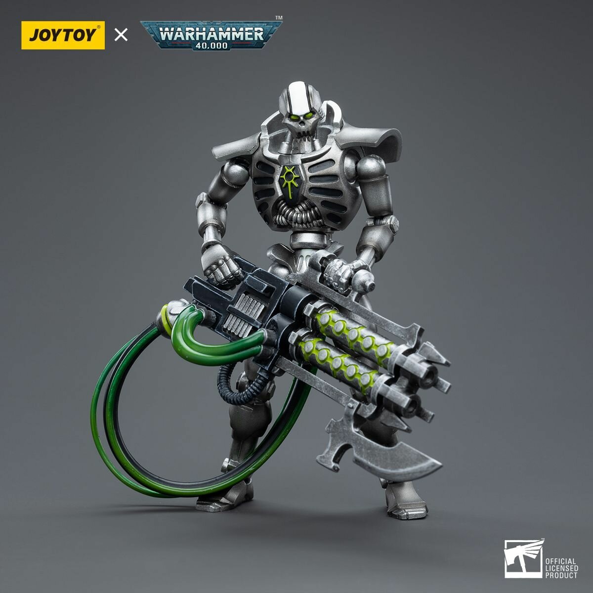 Подвижная фигурка JOYTOY Warhammer 40K Necrons Sautekh Dynasty Immortal with Gauss Blaster