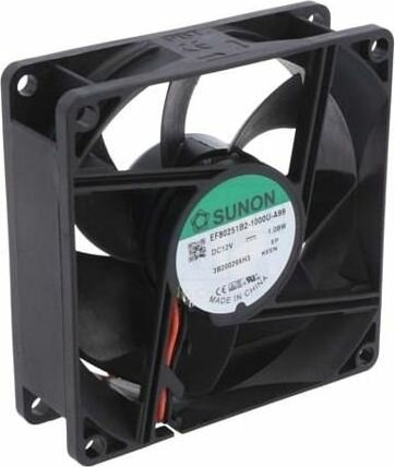 Вентилятор SUNON EF80251B2-1000U-A99 Вентилятор: DC осевой 12ВDC 80x80x25мм 62,86м3/ч 30дБА 1шт