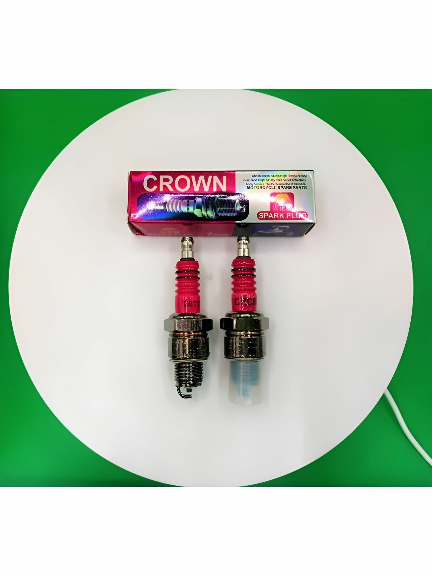 Свеча зажигания CROWN E6TC для скутеров, снегоходов, 2 шт