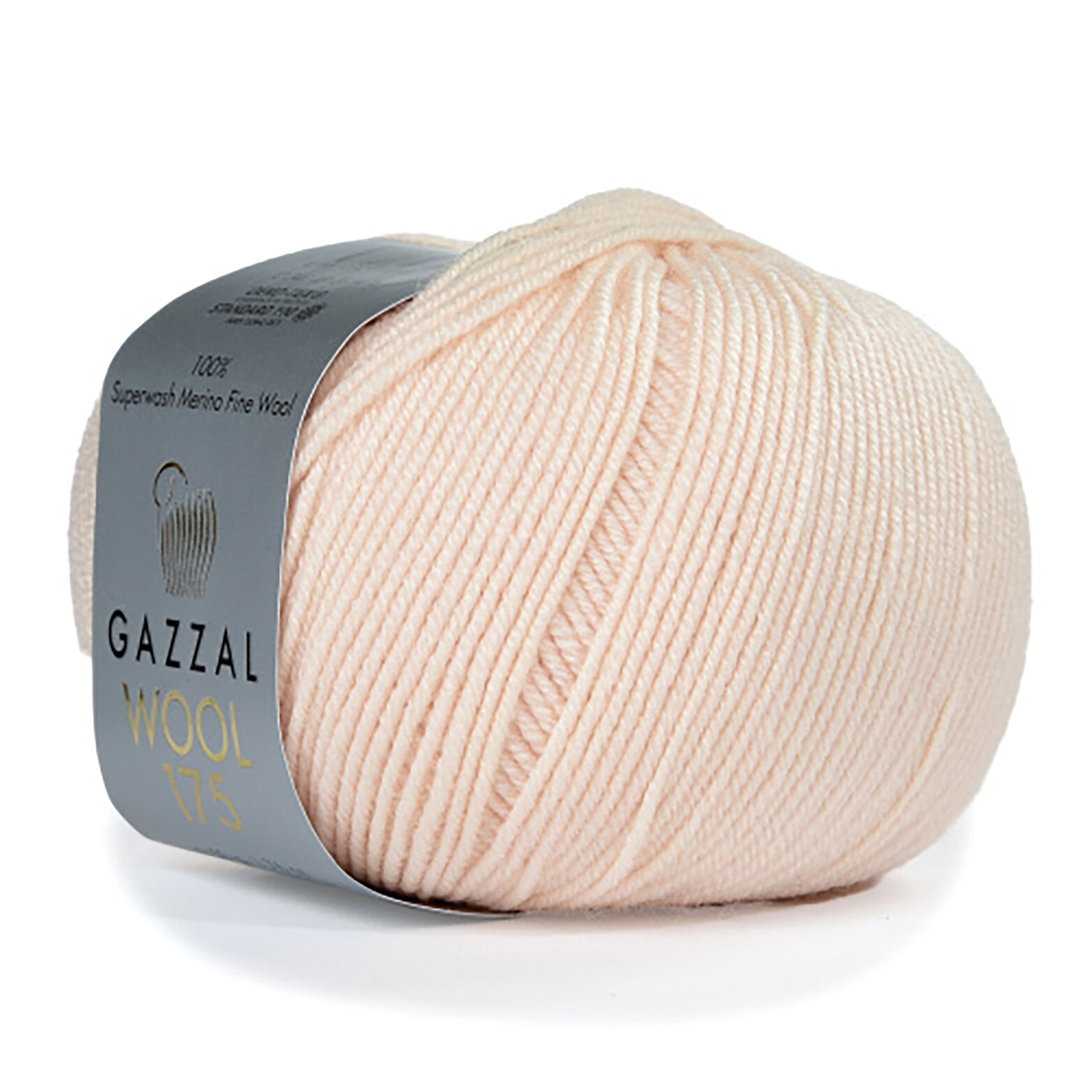 5 Мотков, Gazzal Wool 175, 100% Тонкая шерсть мериноса супервош / 50 гр. - 175 м, Цвет-341