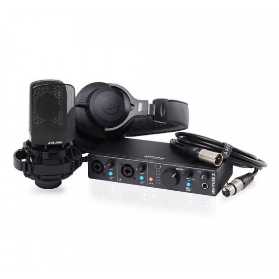 Аудиоинтерфейс Arturia USB MiniFuse Recording Pack Black