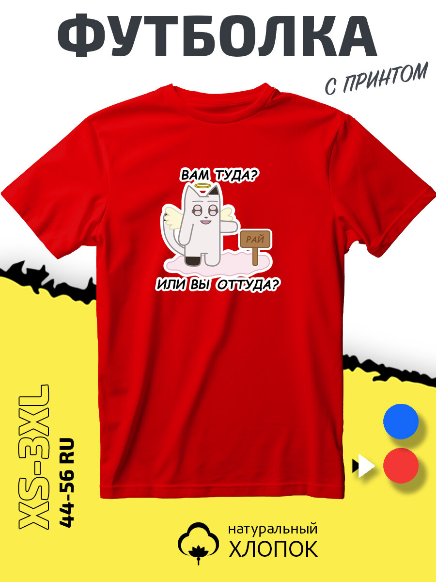 Футболка кот ангел