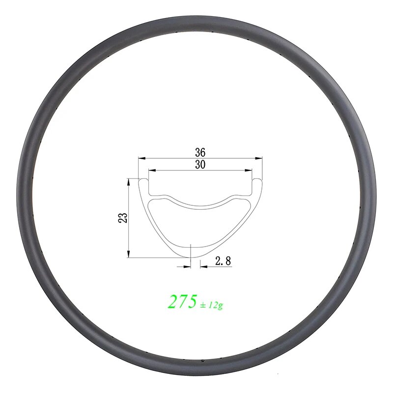 Speedsafe 29er MTB XC 36 мм карбоновые колеса Tubeless (Tapeless), 24H UD matte