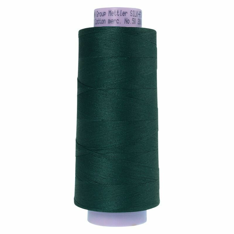 Нить для машинного квилтинга METTLER "Silk Finish", Cotton 50, 1829 м, цвет 0757, Swamp