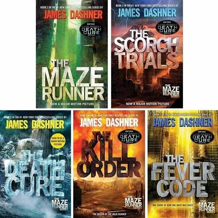 The Maze Runner Series Complete collection Boxed Set 1-5