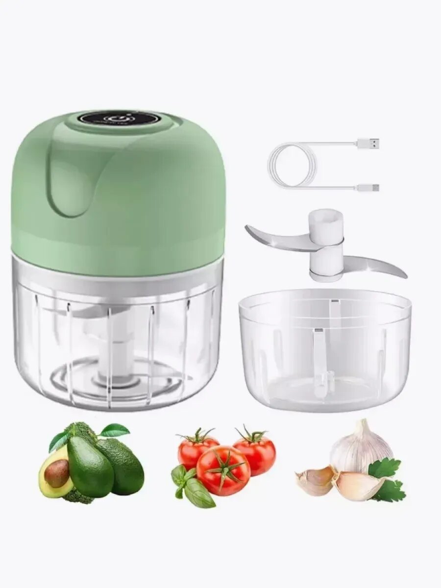 Блендер кухонный измельчитель овощей фруктов электрический компактный