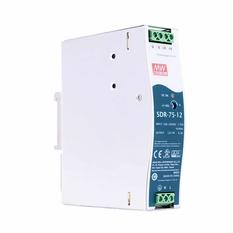 Источник питания AC-DC на DIN-рейку Mean Well SDR-75-12