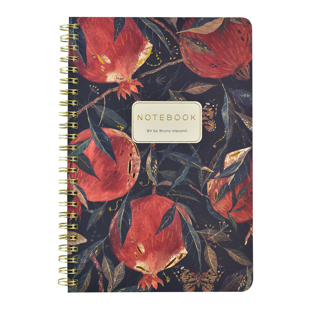 Тетрадь общая А5 на гребне Bruno Visconti "гранат" 60л. клетка