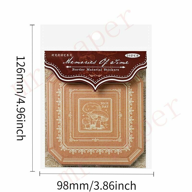 Бумага для скрапбукинга, mr. paper,20 листов/упаковка, ретро тематика, можно украсить открытками, блокнотами, фотоальбомами