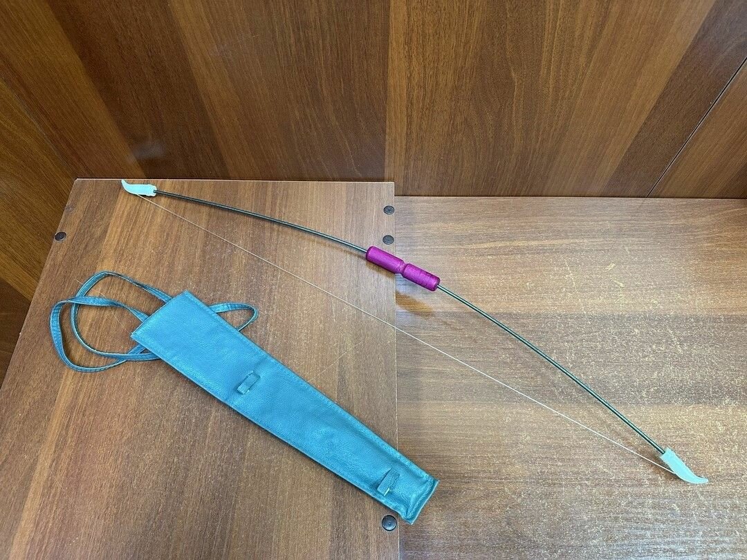 Игрушка Детский лук для стрельбы СССР Колчан! Длина 82 см Рабочий! с Чехлом!