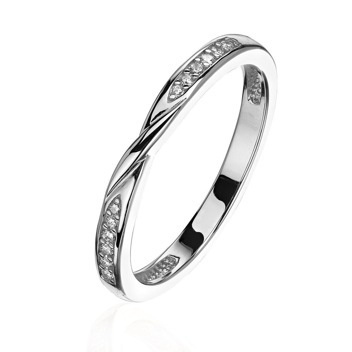 Кольцо, белое золото, 585 проба, бриллиант