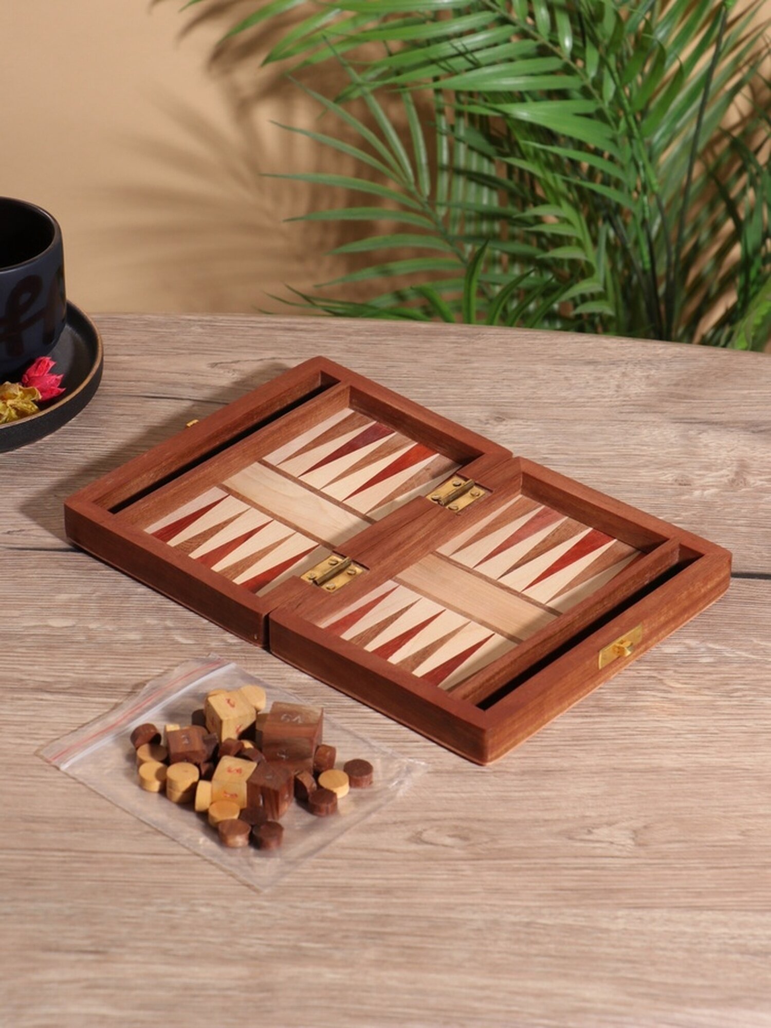 Нарды Сима-ленд, ручная работа, дерево, складные, с замком, 17x12.5x3.5 см