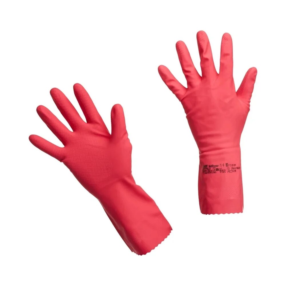 Vileda Professional Перчатки латексные Многоцелевые, красный, S (ст. арт. 100749) 174341