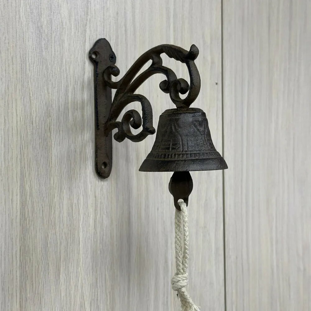 Фигурка садовая "Колокольчик", из чугуна, высота 15см, чёрная