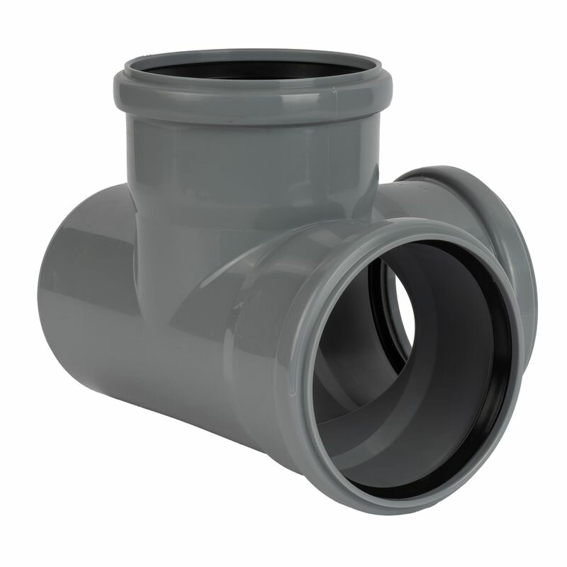 Крестовина канализационная RTP двухплоскостная 110х110х110 мм 87,5