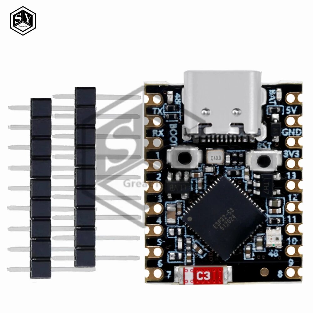 ESP32-S3 Двухдиапазонный Wi-Fi/Bluetooth 5.0 SuperMini Макетная плата ESP32 Программируемый комплект печатной платы для arduino
