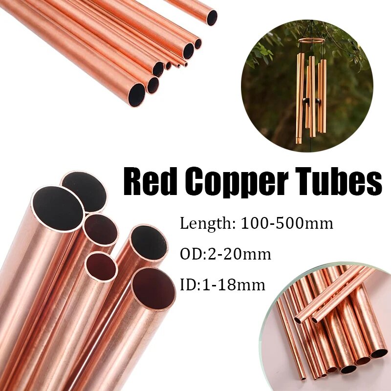 Медные прямые трубки для HVAC 2-20 мм x 1-18 мм OD 4 x ID 2 x 250mm
