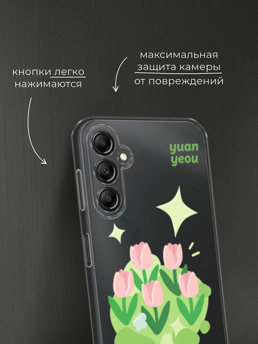 Чехол на Samsung Galaxy A15 / Самсунг А15 с принтом "Protect nature" — фото 1