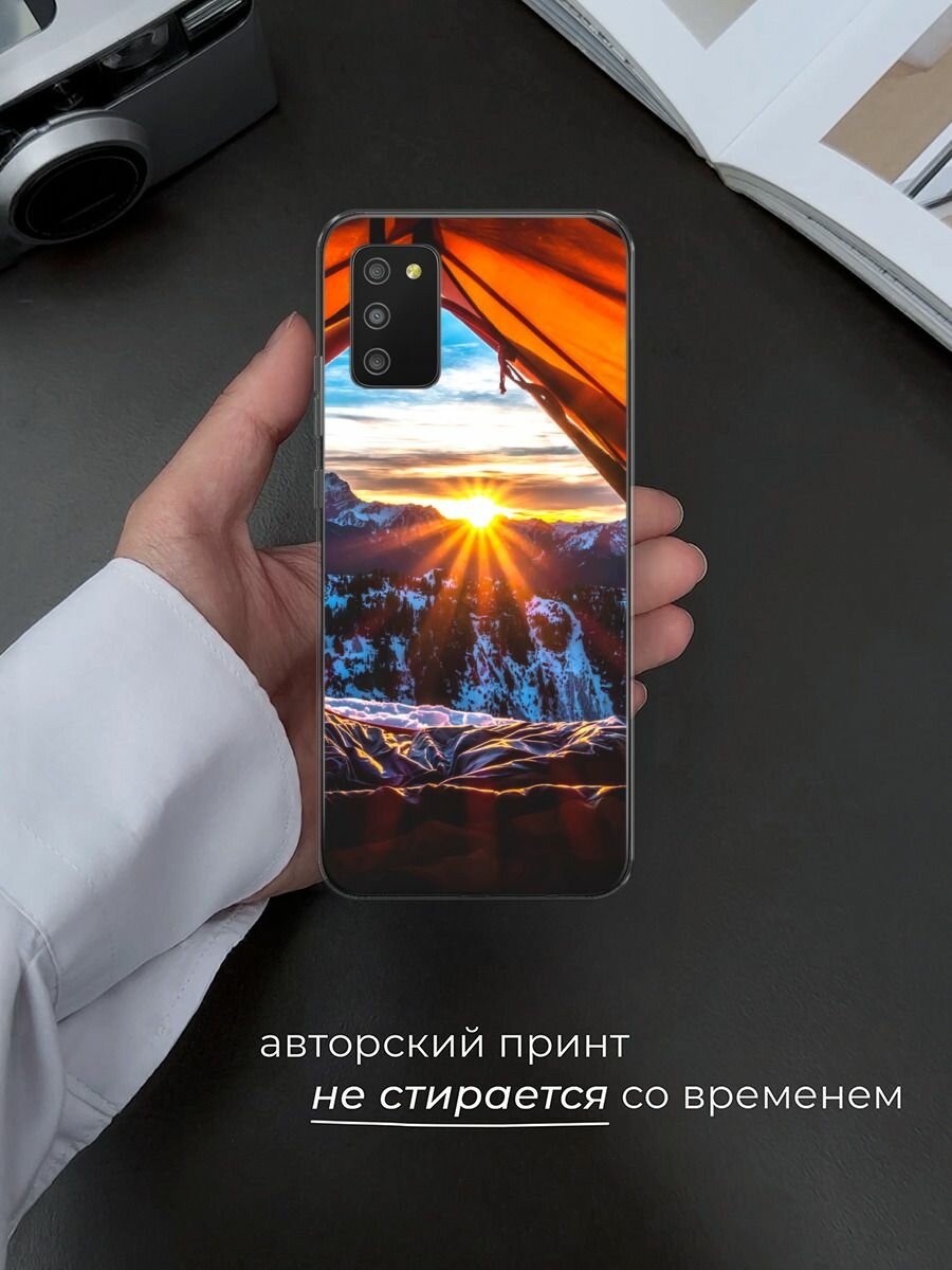 Чехол на Samsung Galaxy A02s / Самсунг Галакси A02s с принтом "Горы 7" — фото 1