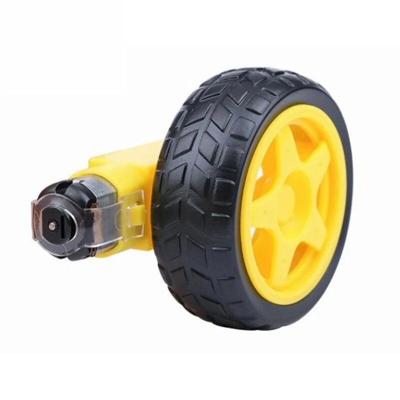 Колесо с редуктором мотора 3-6V 200RPM 1:48, внутр. диаметр 4pcs