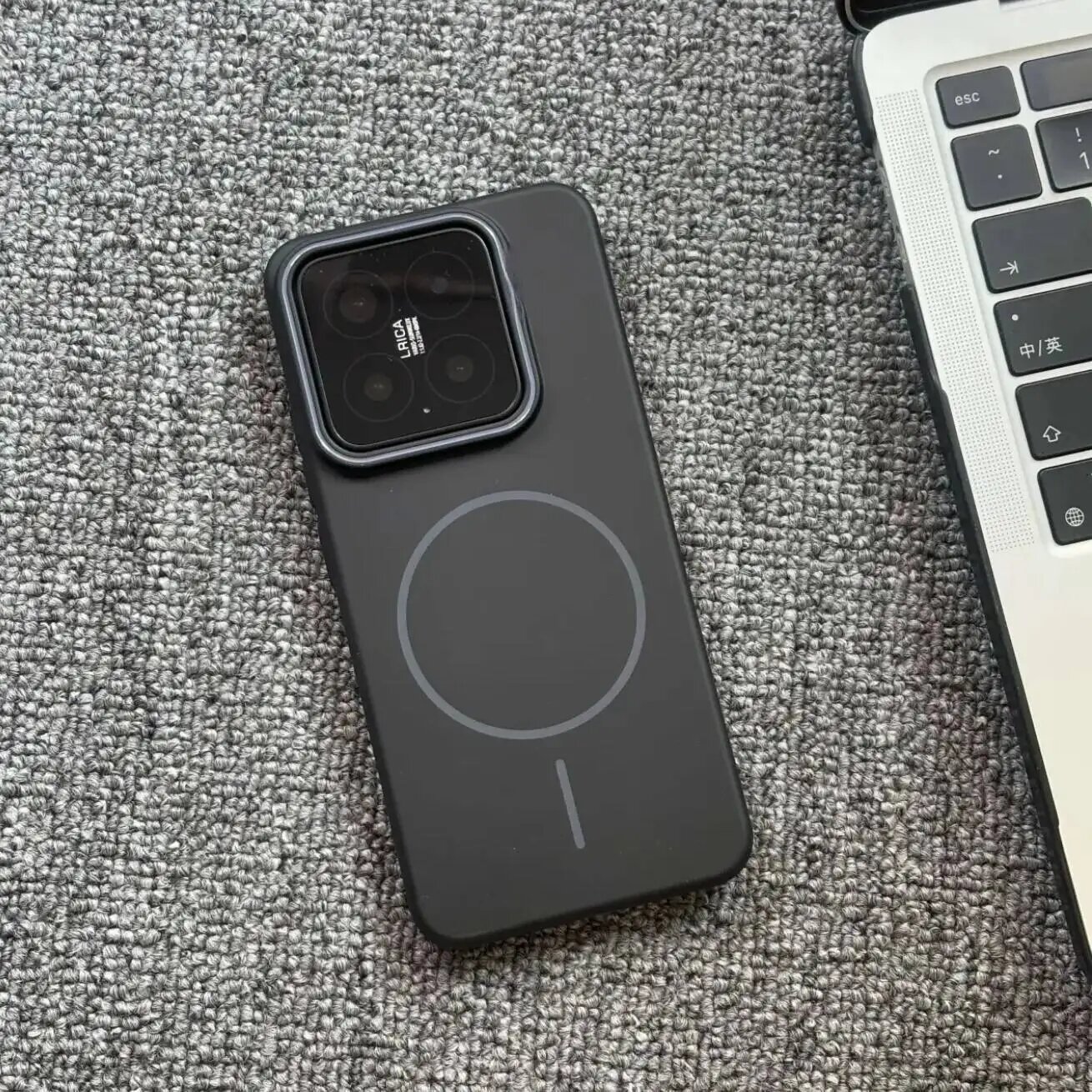 Чехол MagSafe для Xiaomi 17T, серый, черный