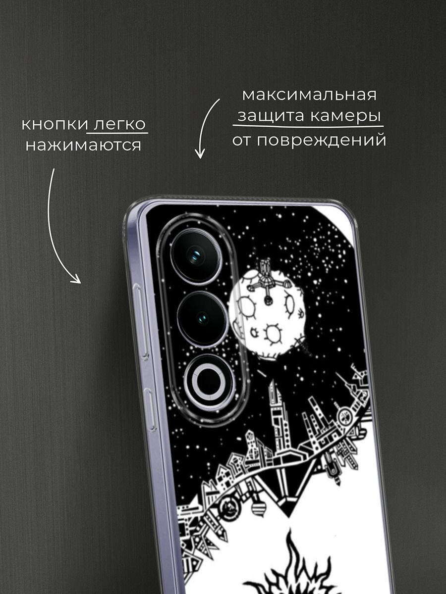 Чехол на Oneplus Ace 3V / Ван Плас Эйс 3V с принтом "Инь янь геометрия" — фото 1