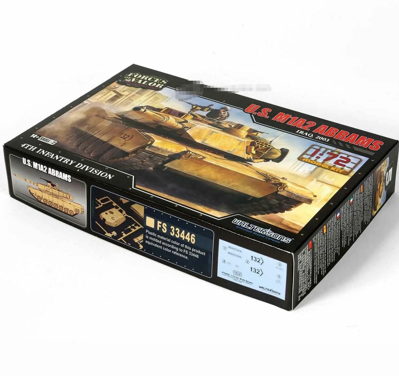 Forces Of Valor 1/72 873005A - US M1A2 Abrams Iraq 2003 сборная модель танка