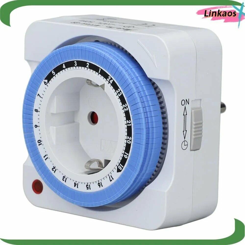 Таймерический переключатель 24 часа 16 А 50 Гц механический для освещения и устройств