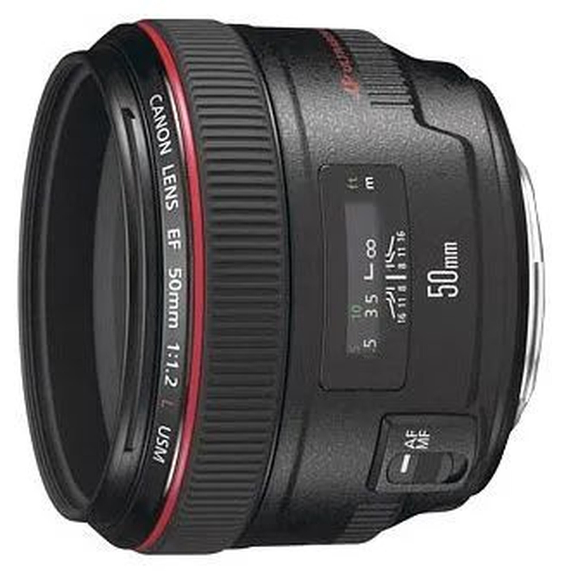 Объектив Canon EF 50mm f/1.2L USM, профессиональный, светосила f/1.2