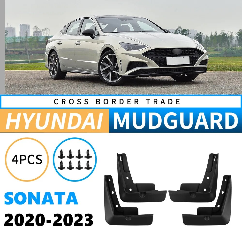4x для Hyundai Sonata DN8 2020 2021 2022 2023, защита колес, крыло, передние и задние брызговики, брызговики, автомобильные аксессуары