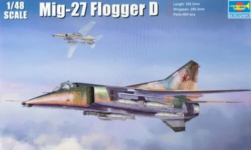 Trumpeter 1/48 05802 Микоян МиГ-27 Флоггер Д сборная модель самолета