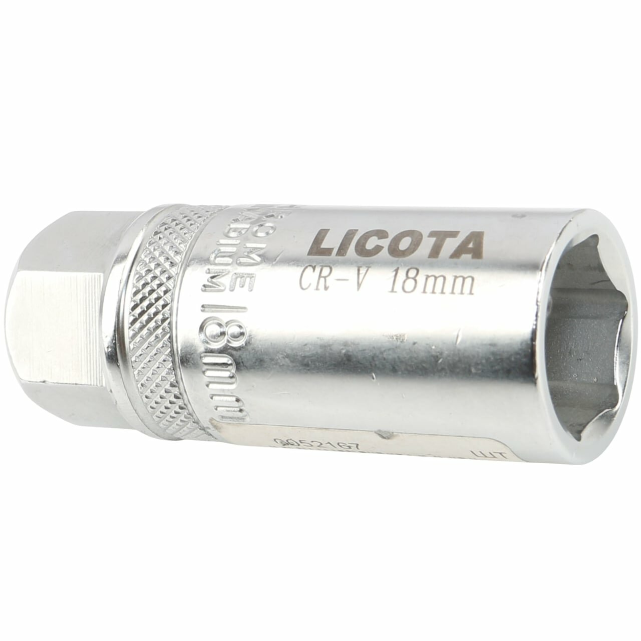 Licota ATF-4007B Головка, 1/2", 18 мм, торцевая, 6-гранная, глубокая, свечная