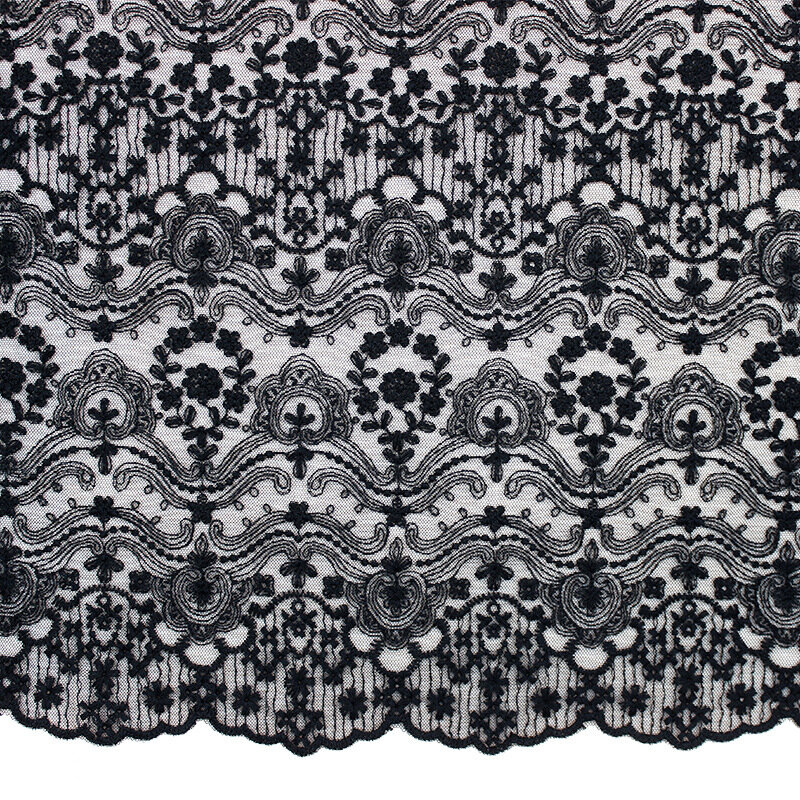 Французская ретро масляная живопись, сетчатая ткань, вышитая кружевная отделка, ткань для женского платья, скатерти, ширина 135 см