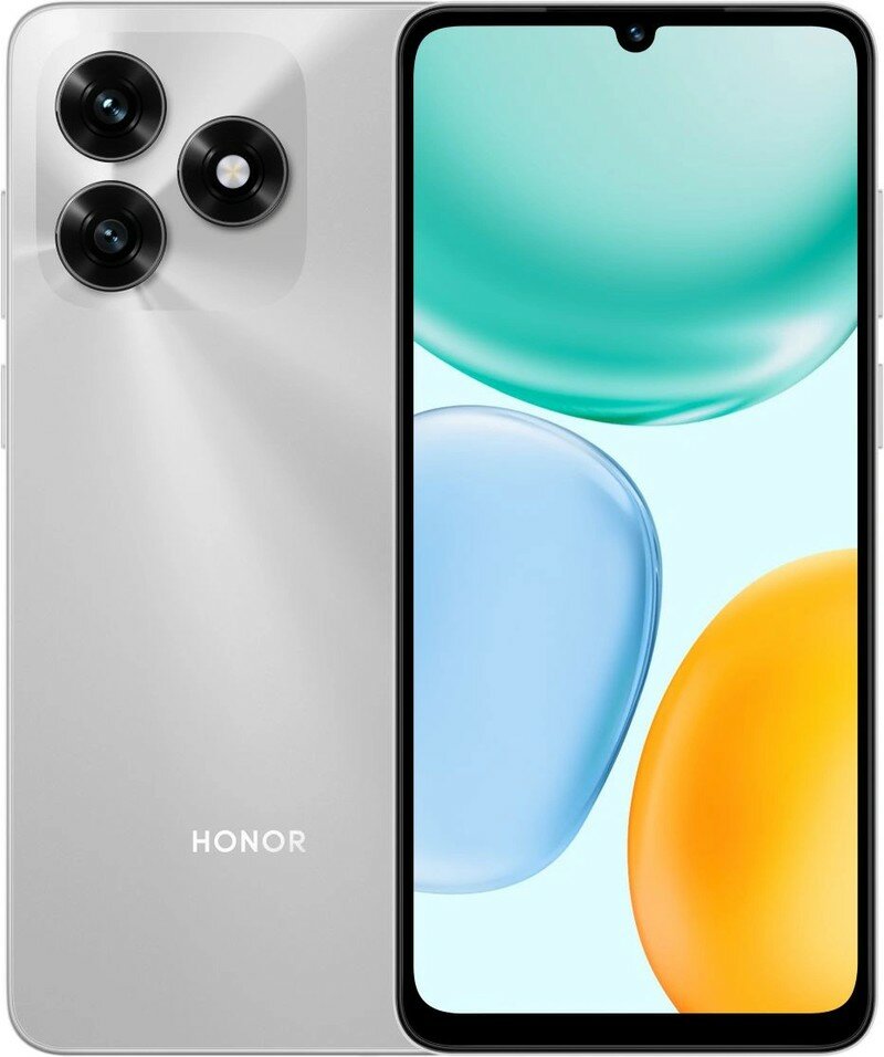 6.74" Смартфон Honor X5c 4/64Gb, NLA-LX2, IPS, 90Гц, 5260мAч, серебристый