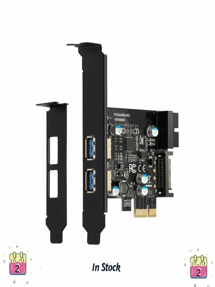 Адаптера PCI-E на USB 3.2 , карта расширения (PCIe) 5 Гбит/с, внутренний концентратор USB3.0 Карта PCI Express