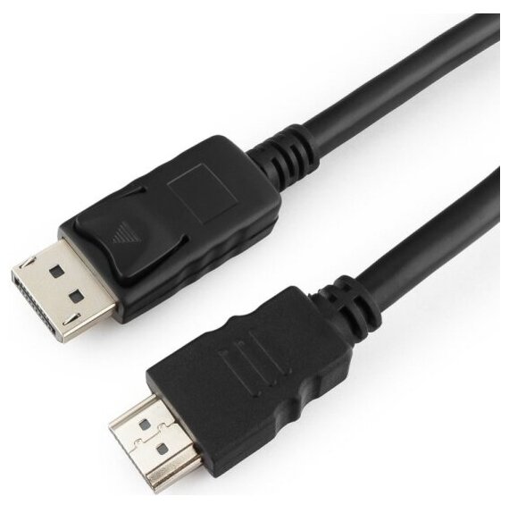 Кабель Cablexpert DisplayPort->HDMI , 5м, 20M/19M, черный