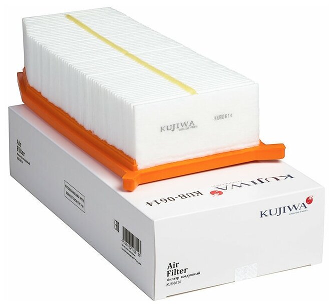 Фильтр воздушный Largus; Vesta; X RAY. Arkana; Kaptur; Logan 2; Sandero 2 (Stepway) ; Duster 1 (все; кроме ДВС F4R с 2015) KUB0614 KUJIWA
